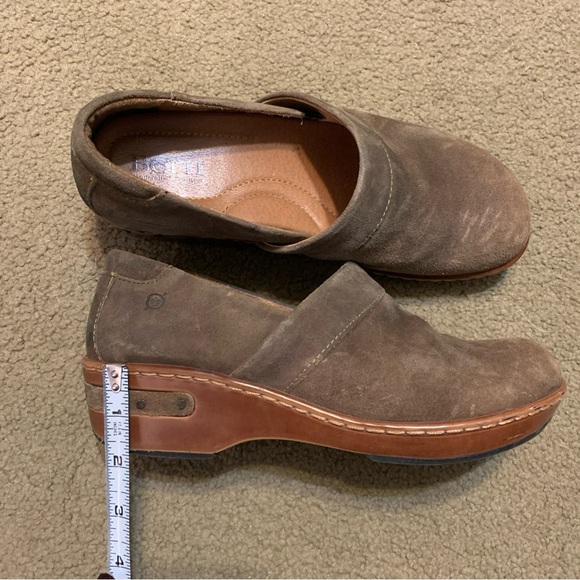 Born | Shoes | Born Womens Wedge Mule Clog Slip On Shoe Size 8 Brown ...